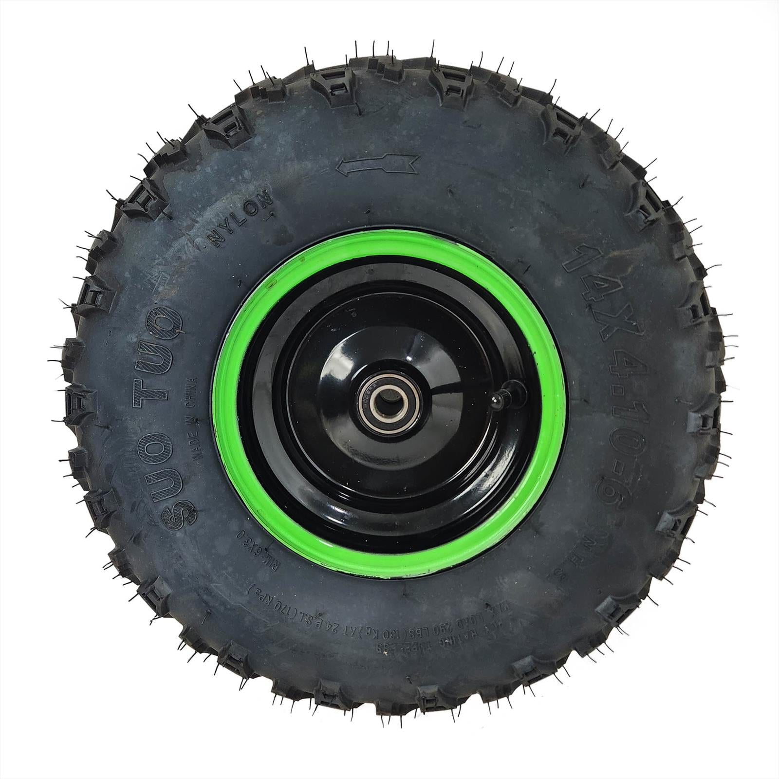 FunBikes Funkart Pro 98cc Petrol Go Kart Complete Front Wheel Green LHS