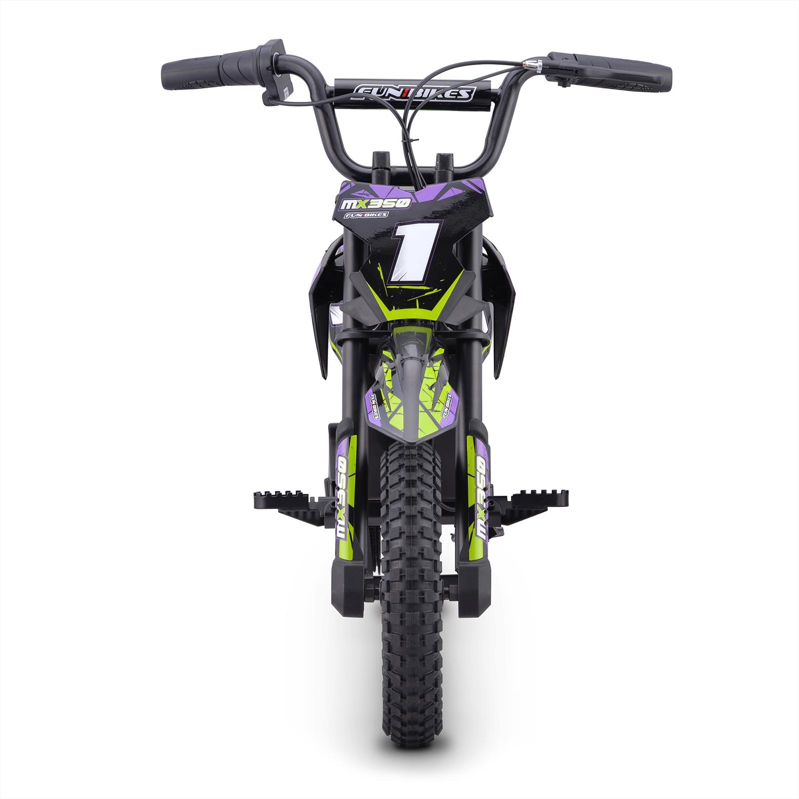 FunBikes MX350 350w 36v 4ah 12/12 51cm Lithium Green Electric Kids Dirt ...