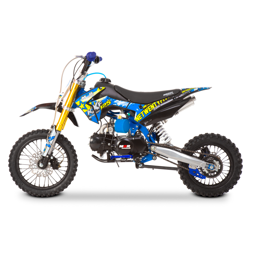 M2R Racing KXF125 120cc 14/12 76cm Black Blue Pit Bike