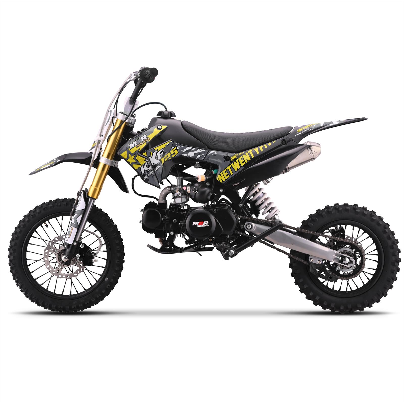 M2R Racing KXF125 120cc 14/12 76cm Black Grey Pit Bike