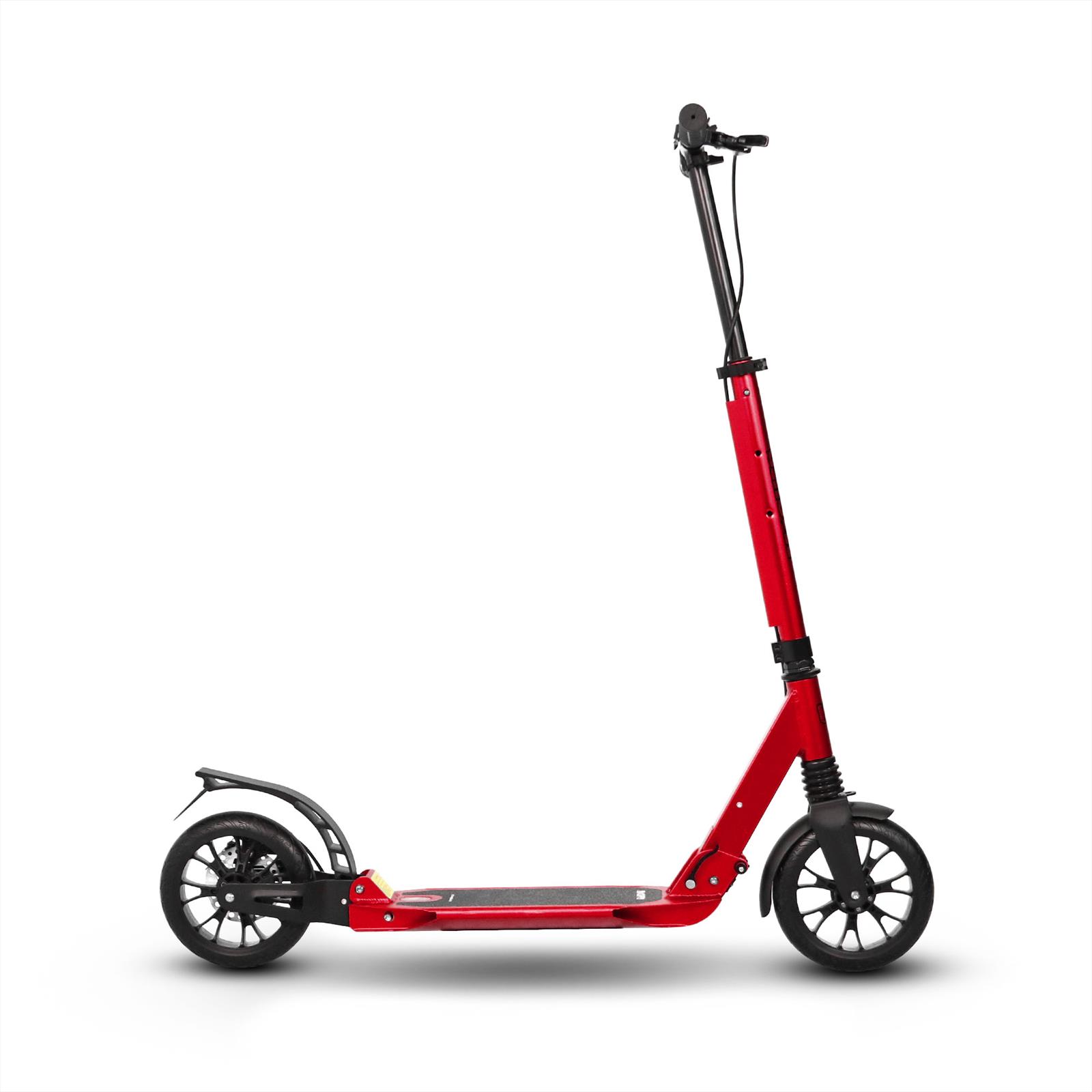 Mashed Up City Commuter 200mm Red Adjustable Folding Push Kick Scooter
