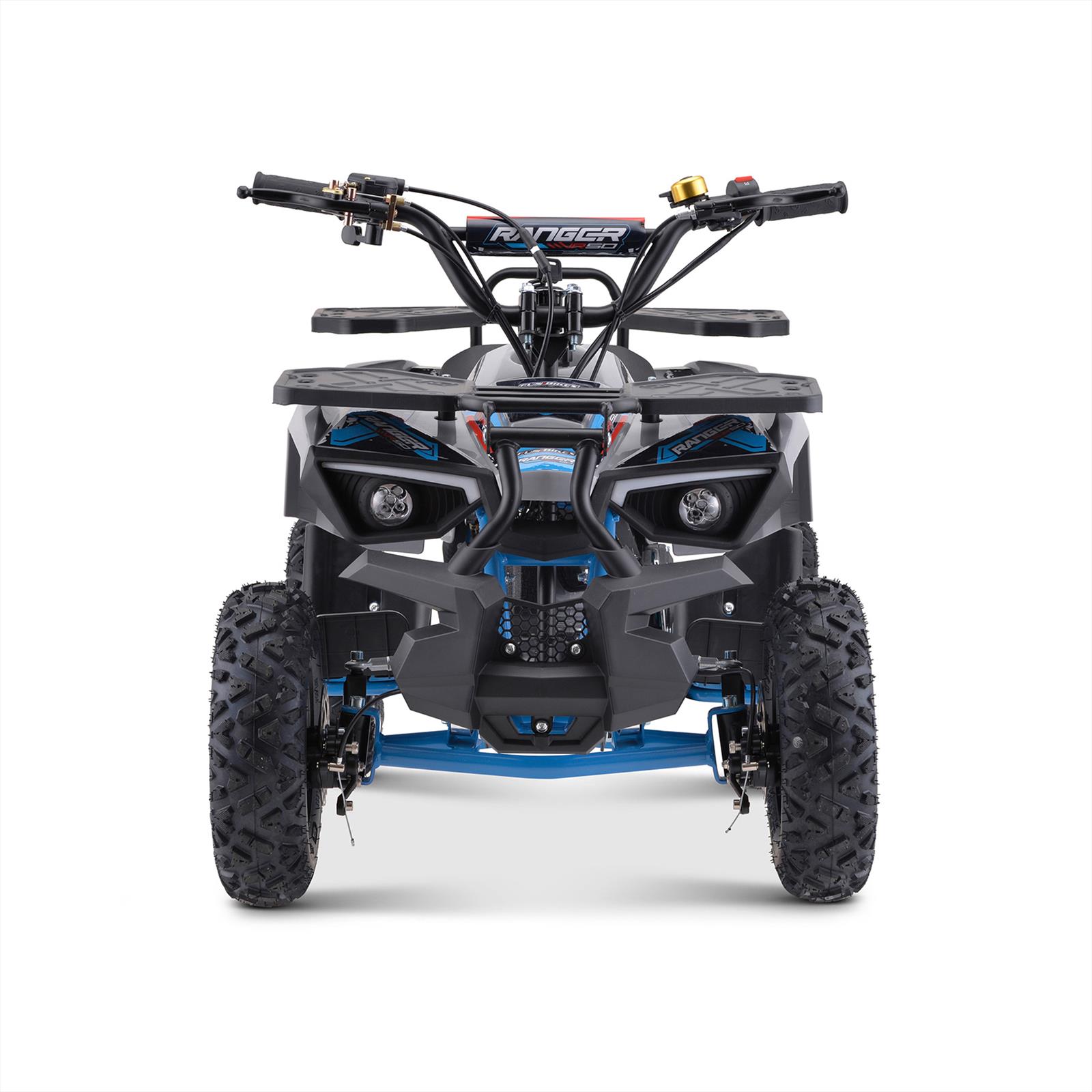 Funbikes Ranger 50cc Premium Nardo Grey Blue Kids Mini Petrol Quad Bike