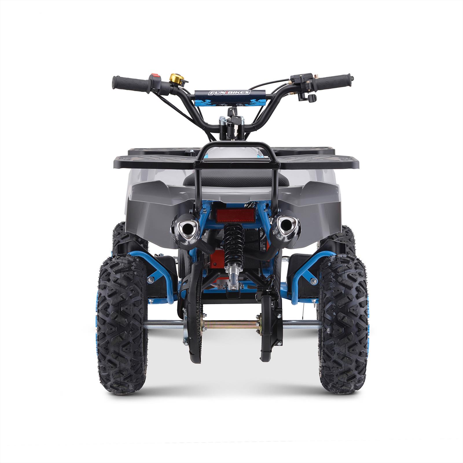 Funbikes Ranger 50cc Premium Nardo Grey Blue Kids Mini Petrol Quad Bike