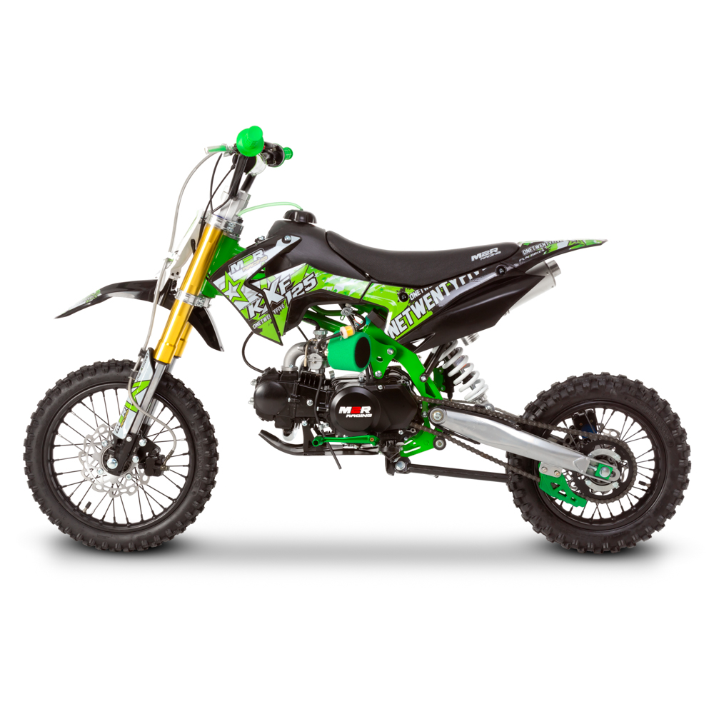 M2R Racing KXF125 120cc 14/12 76cm Black Green Pit Bike