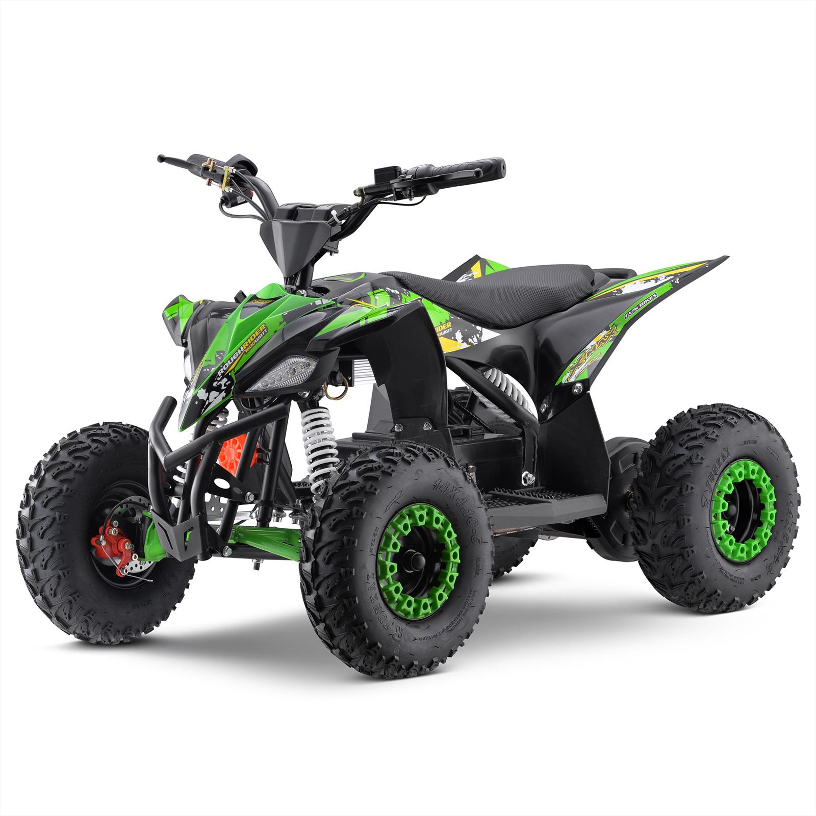 FunBikes X-Max Roughrider 1600w Li Green Junior Electric Quad Bike