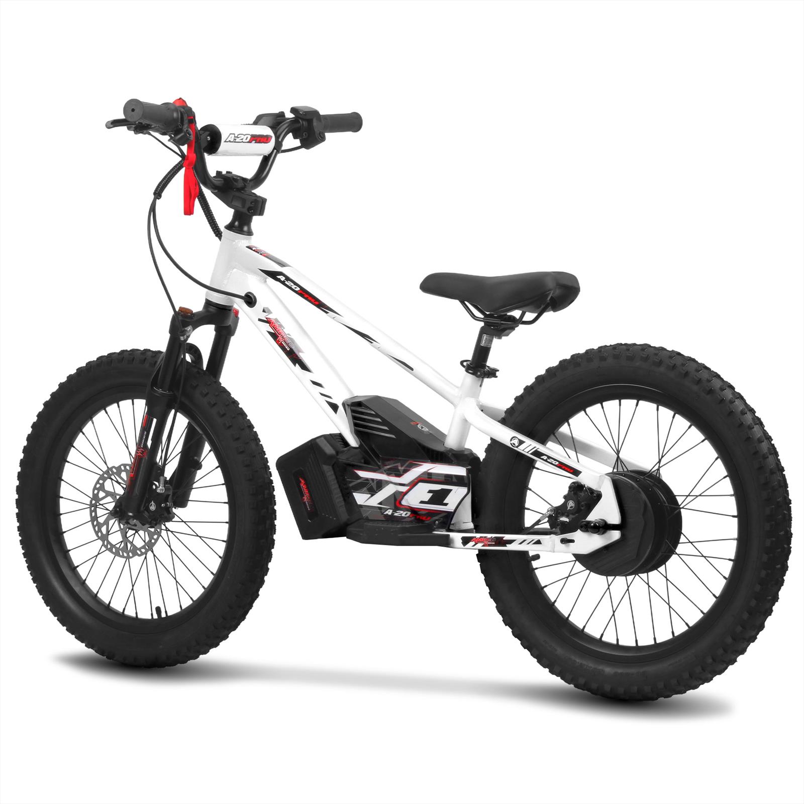 Amped A20 Pro White 800w 36v 10ah Electric Balance Bike