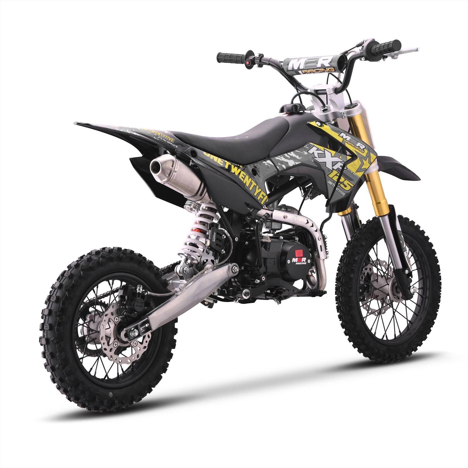 M2R Racing KXF125 120cc 14/12 76cm Black Grey Pit Bike