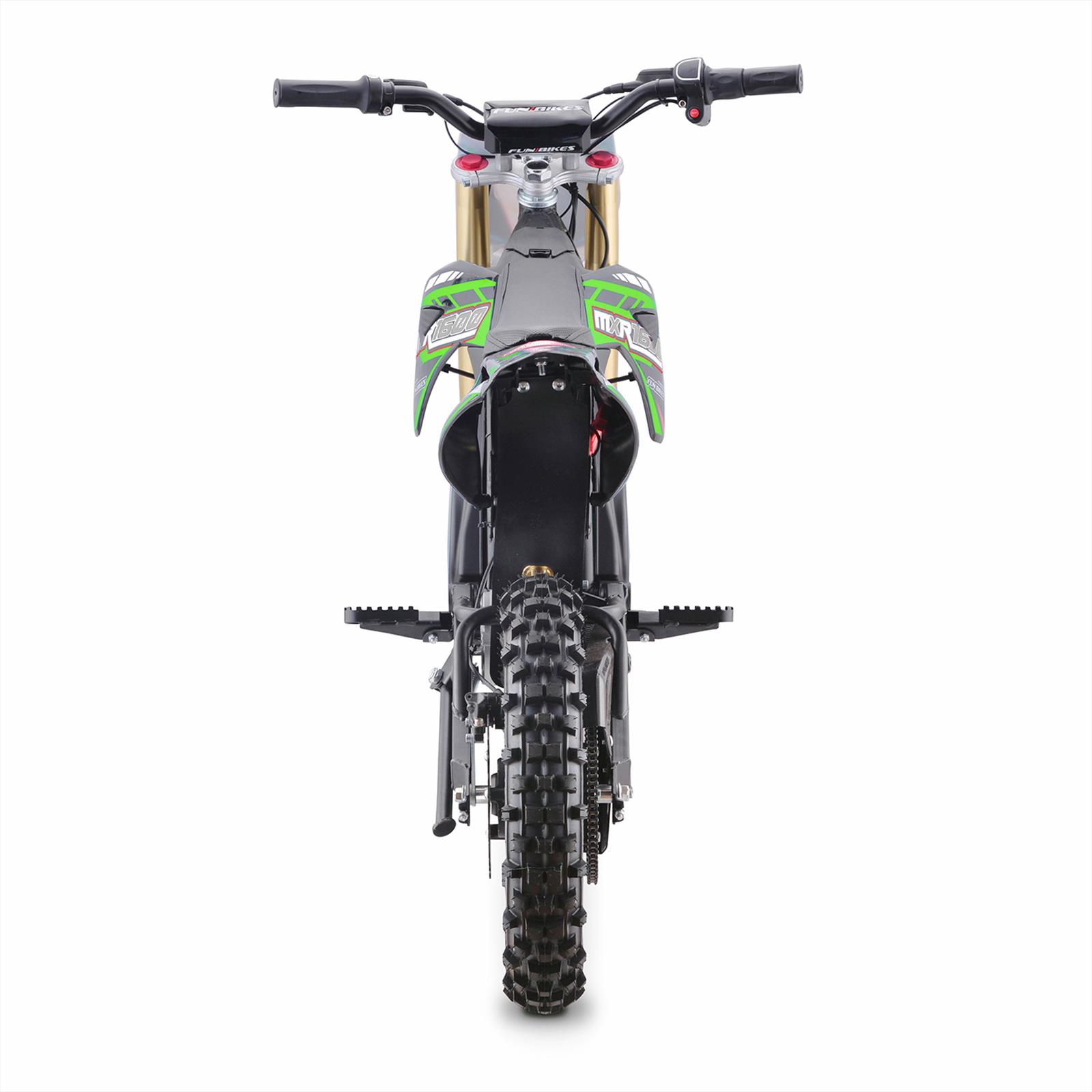 FunBikes MXR 1600w 48v Li 14/12 68cm Green Kids Electric Dirt Bike