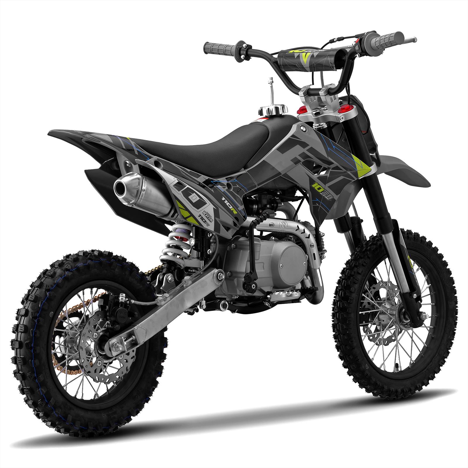 10Ten 110R 110cc 14/12 76cm Grey Semi-Auto Pit Bike