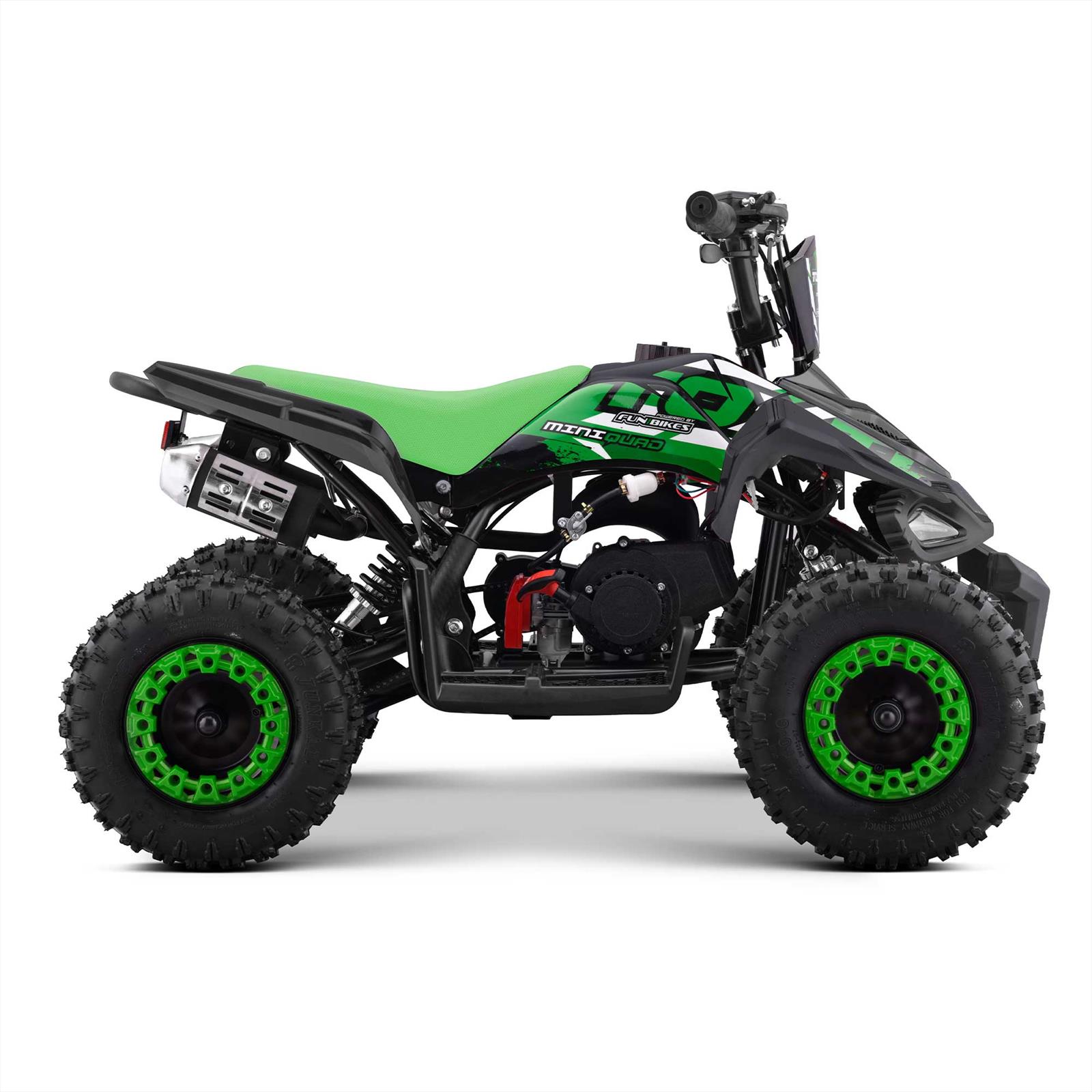FunBikes Toxic 50cc Green Kids Mini Petrol Quad Bike