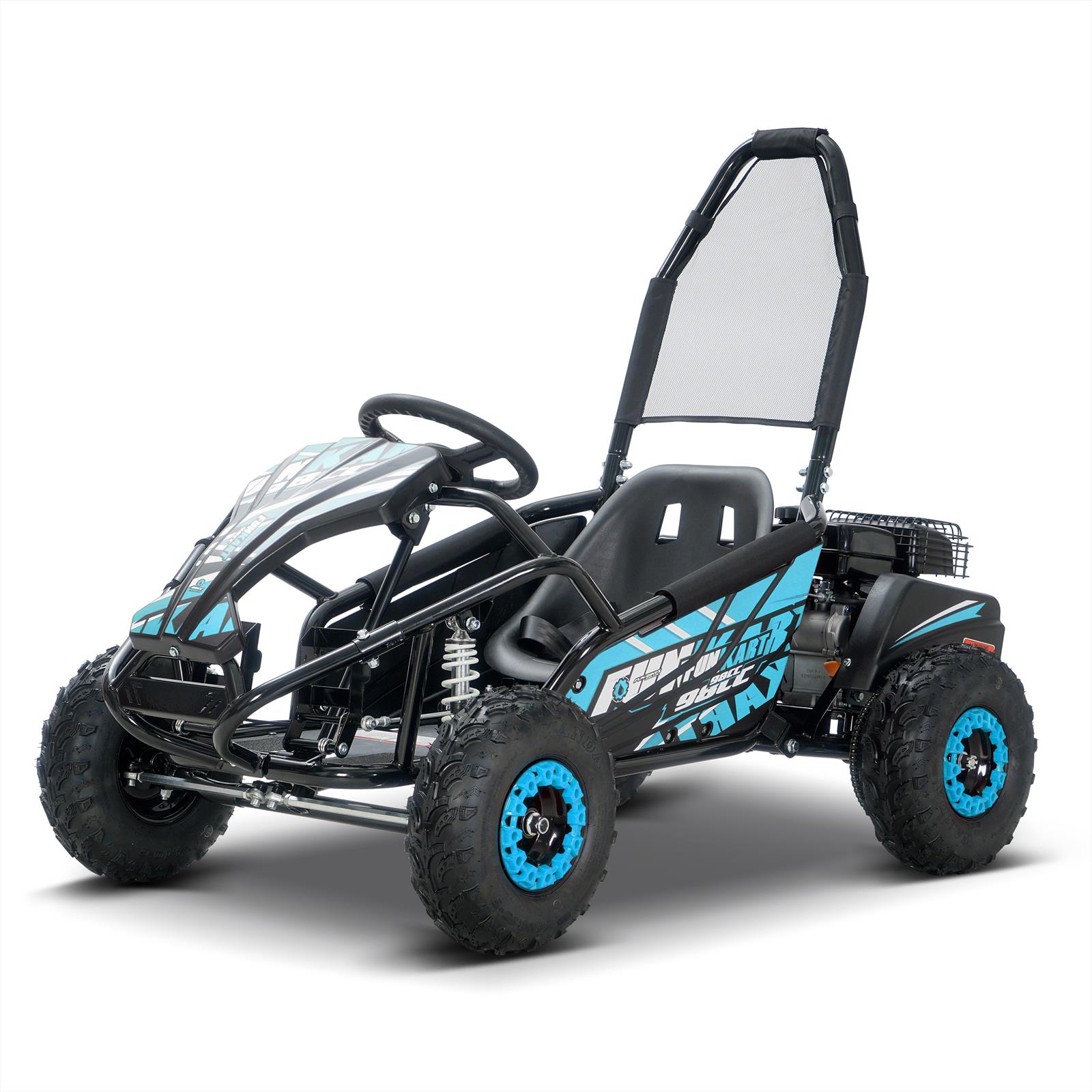 FunBikes Funkart Pro 98cc Blue Kids Petrol Go Kart