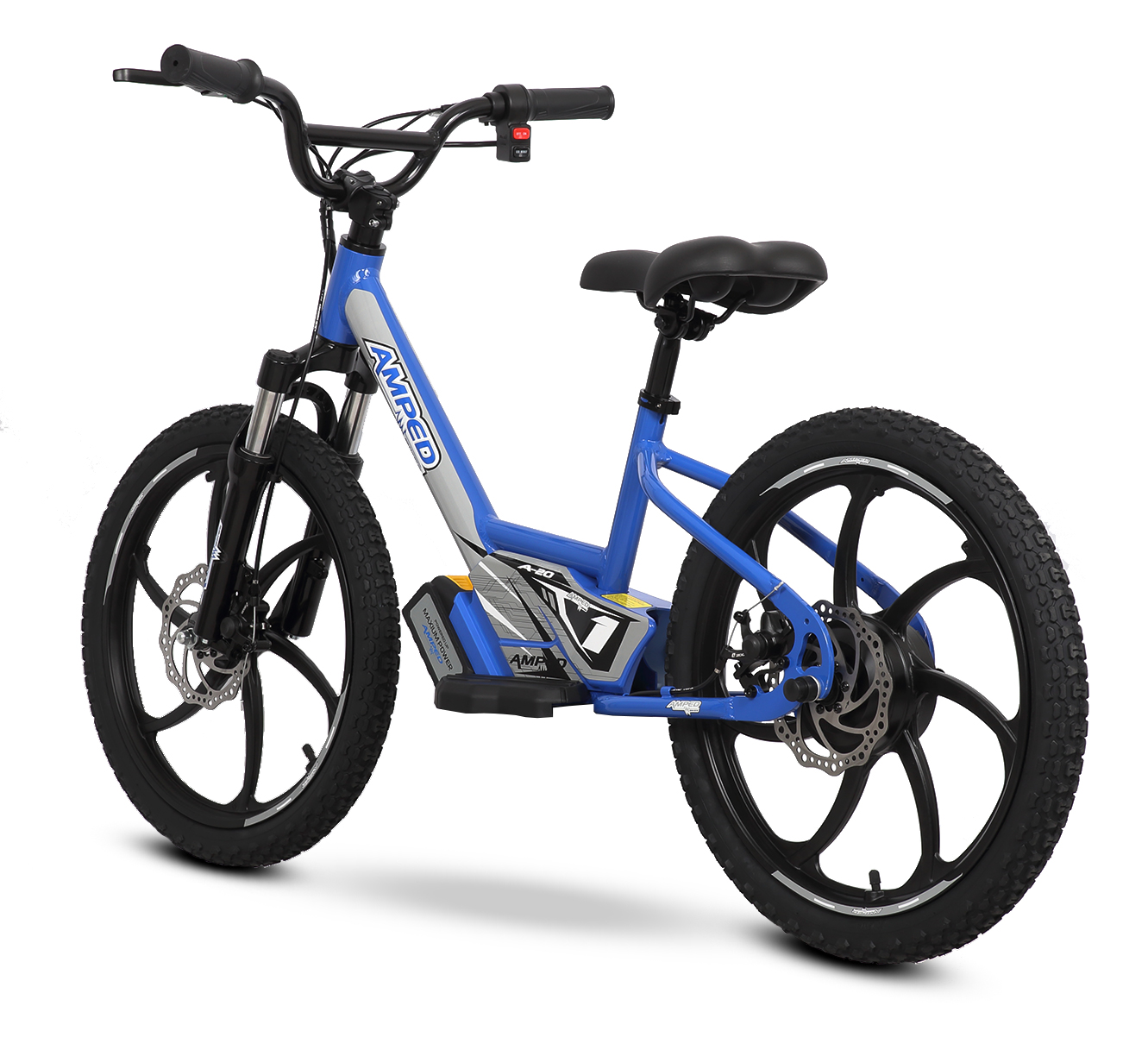 Amped A20 300w 36v 5.0ah Li Blue Kids Electric Balance Bike