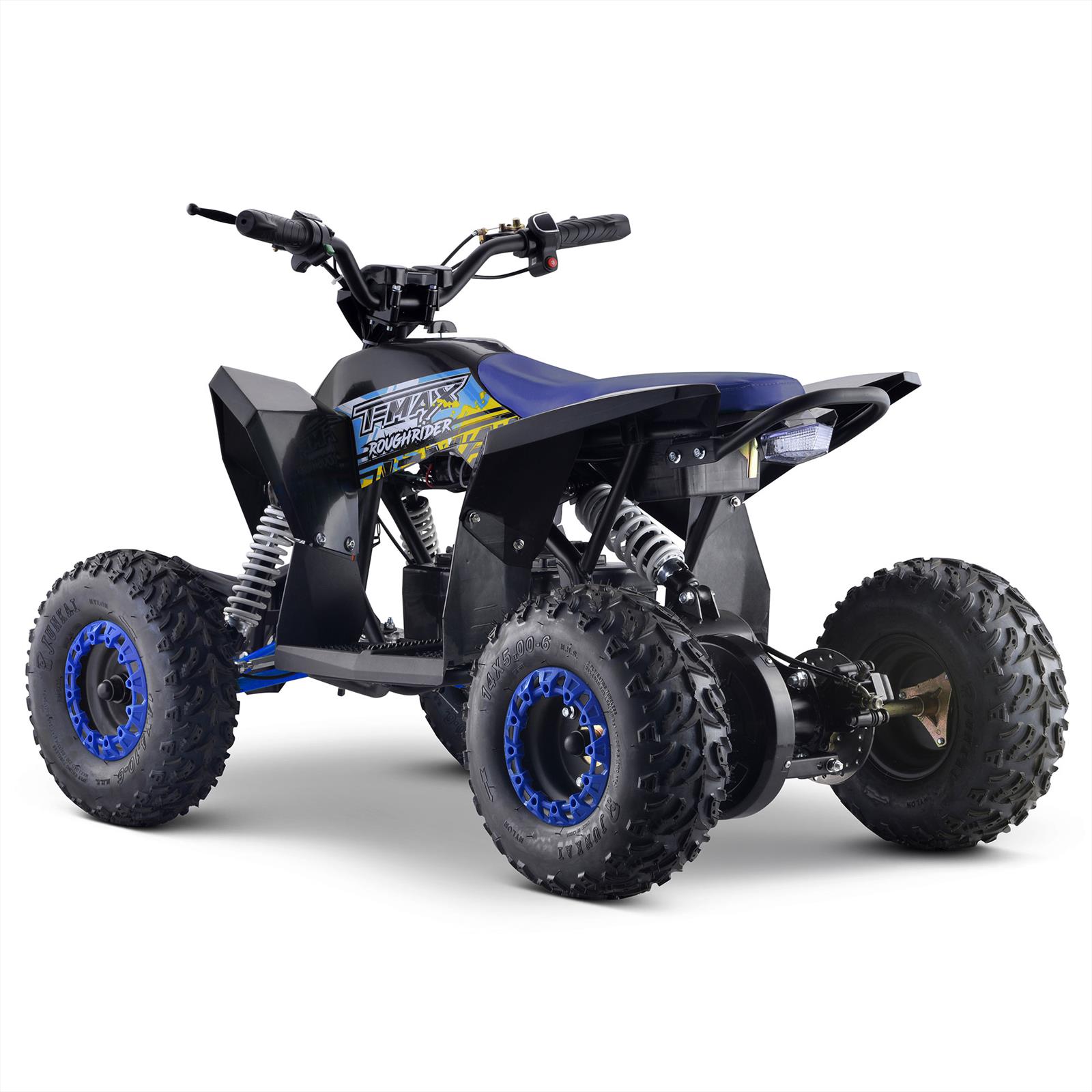 FunBikes T-Max Roughrider 1000w Electric Blue Kids Midi Quad Bike