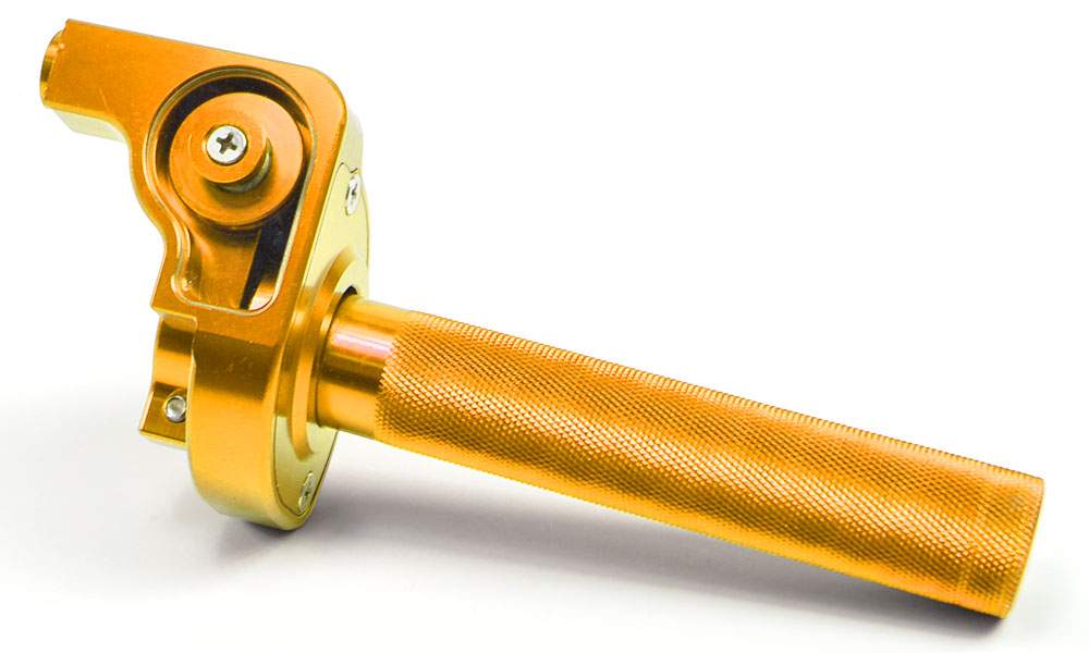 Gold CNC Quick Action Pit Bike Throttle