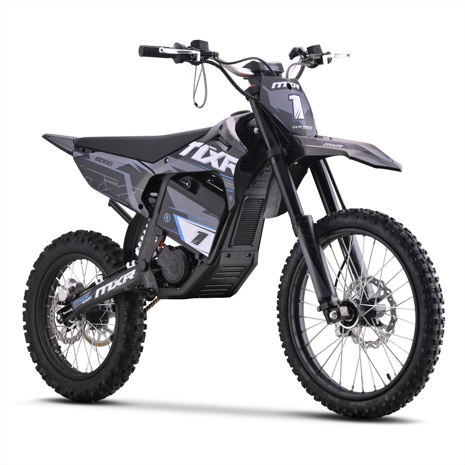FunBikes MXR 6000 (8000w PP) 72v 35ah Li 19/16 89cm Black Electric Dirt ...
