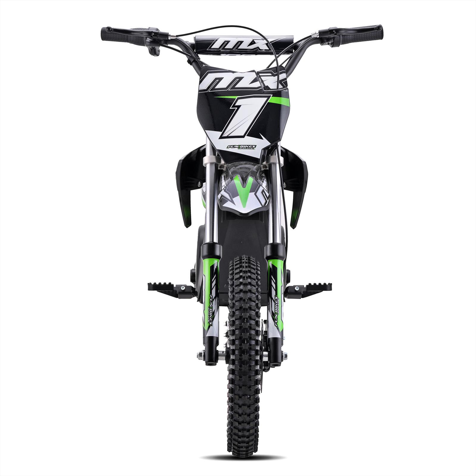 FunBikes MX1000 1000w 36v 62cm Lithium Green Electric Kids Dirt Bike