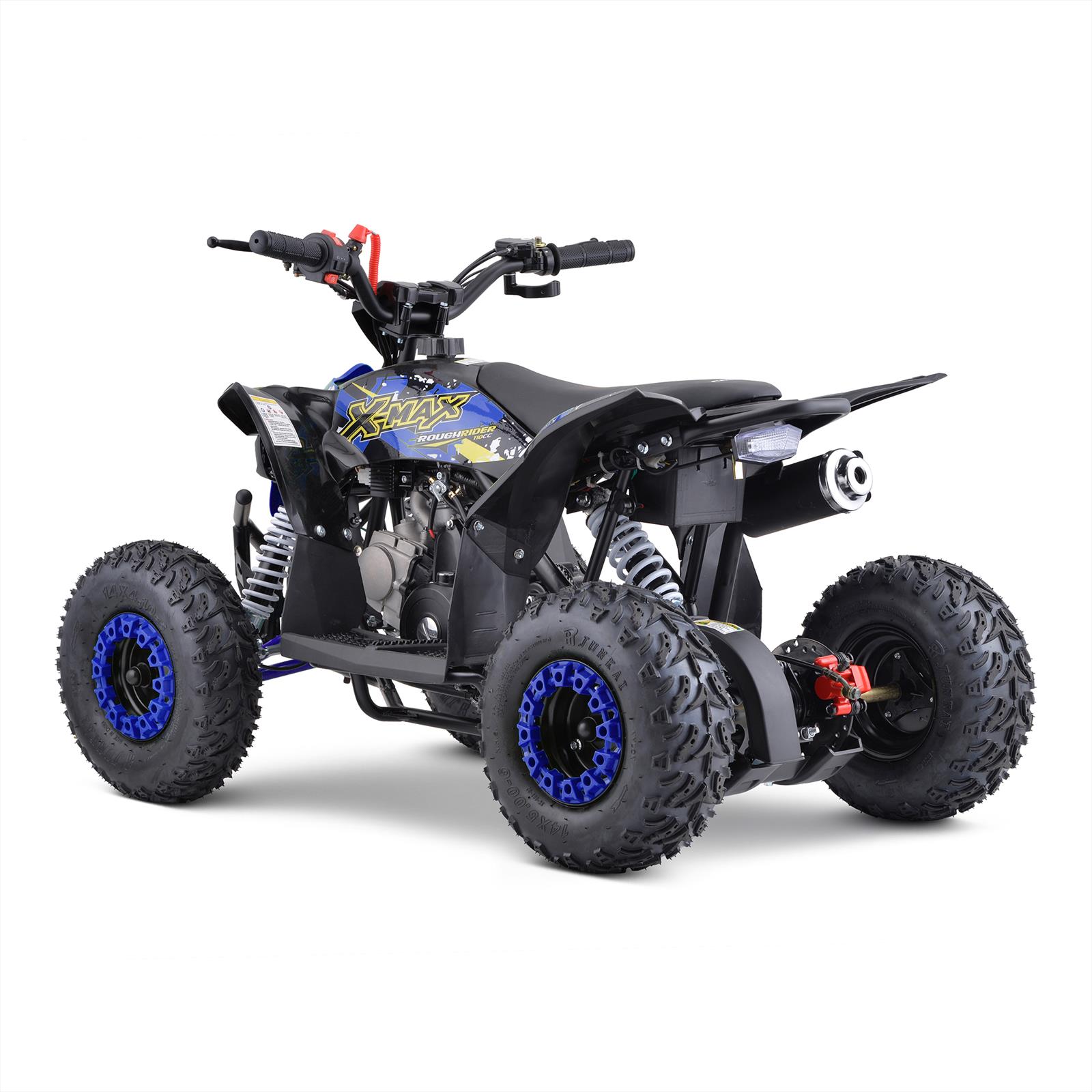 FunBikes X-Max Roughrider 110cc Blue Junior Petrol Quad Bike