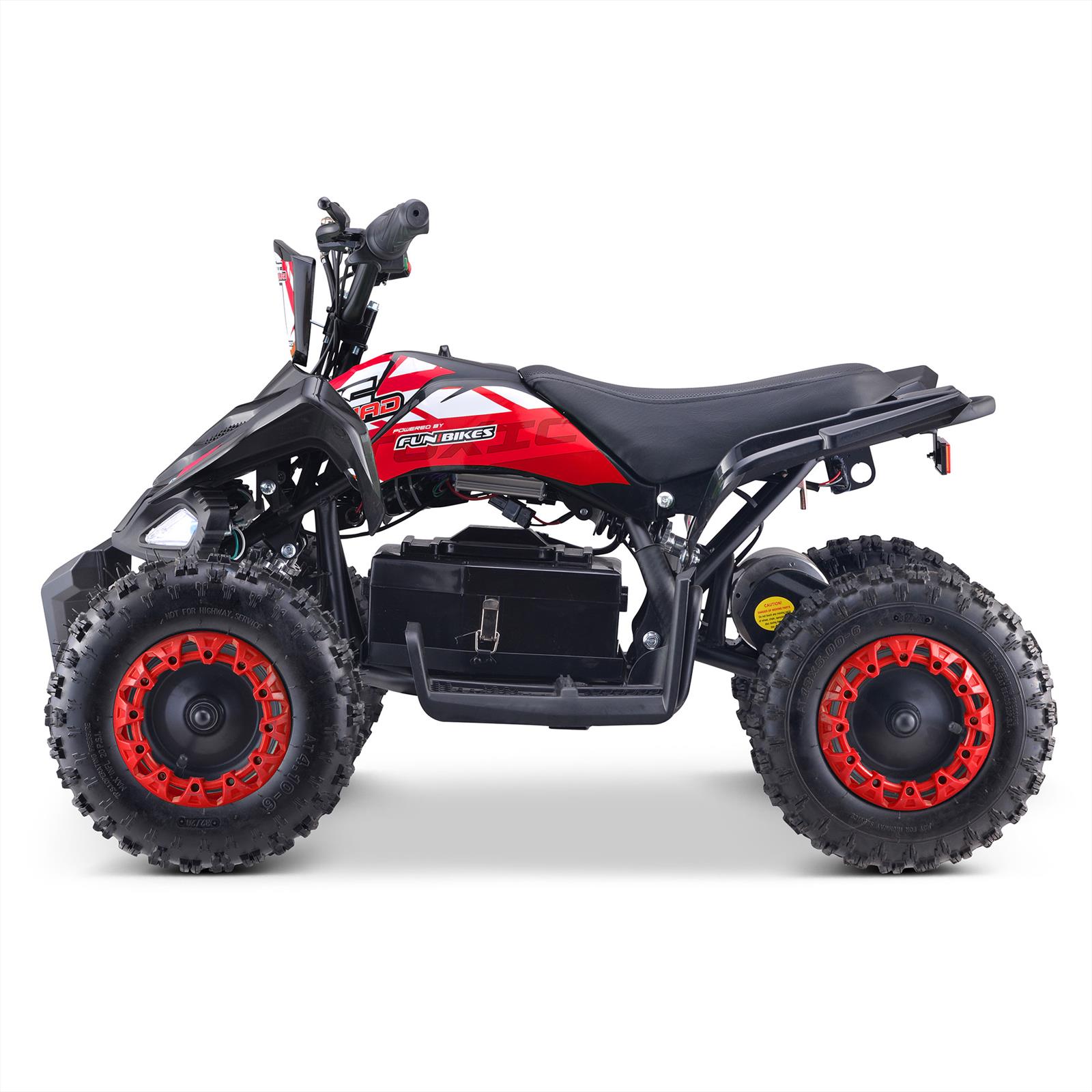 FunBikes Toxic 1000w Red Kids Mini Electric Quad Bike V2
