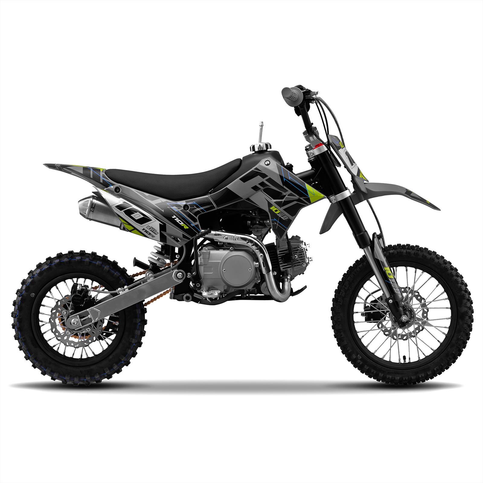 10Ten 110R 110cc 14/12 76cm Grey Semi-Auto Pit Bike
