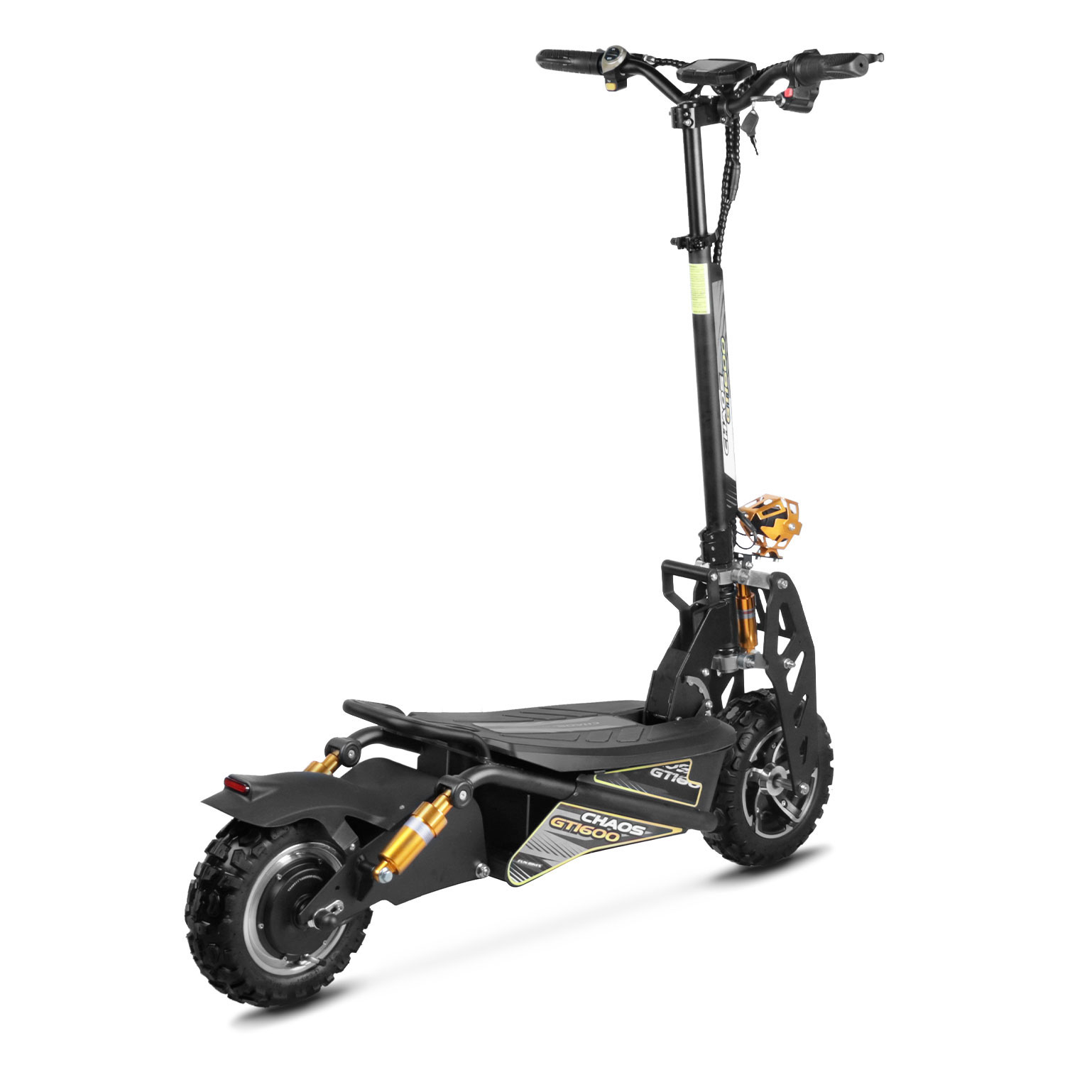 Chaos GT1600 Sport 48v 15.6ah Li Hub Drive Black Off Road Electric Scooter