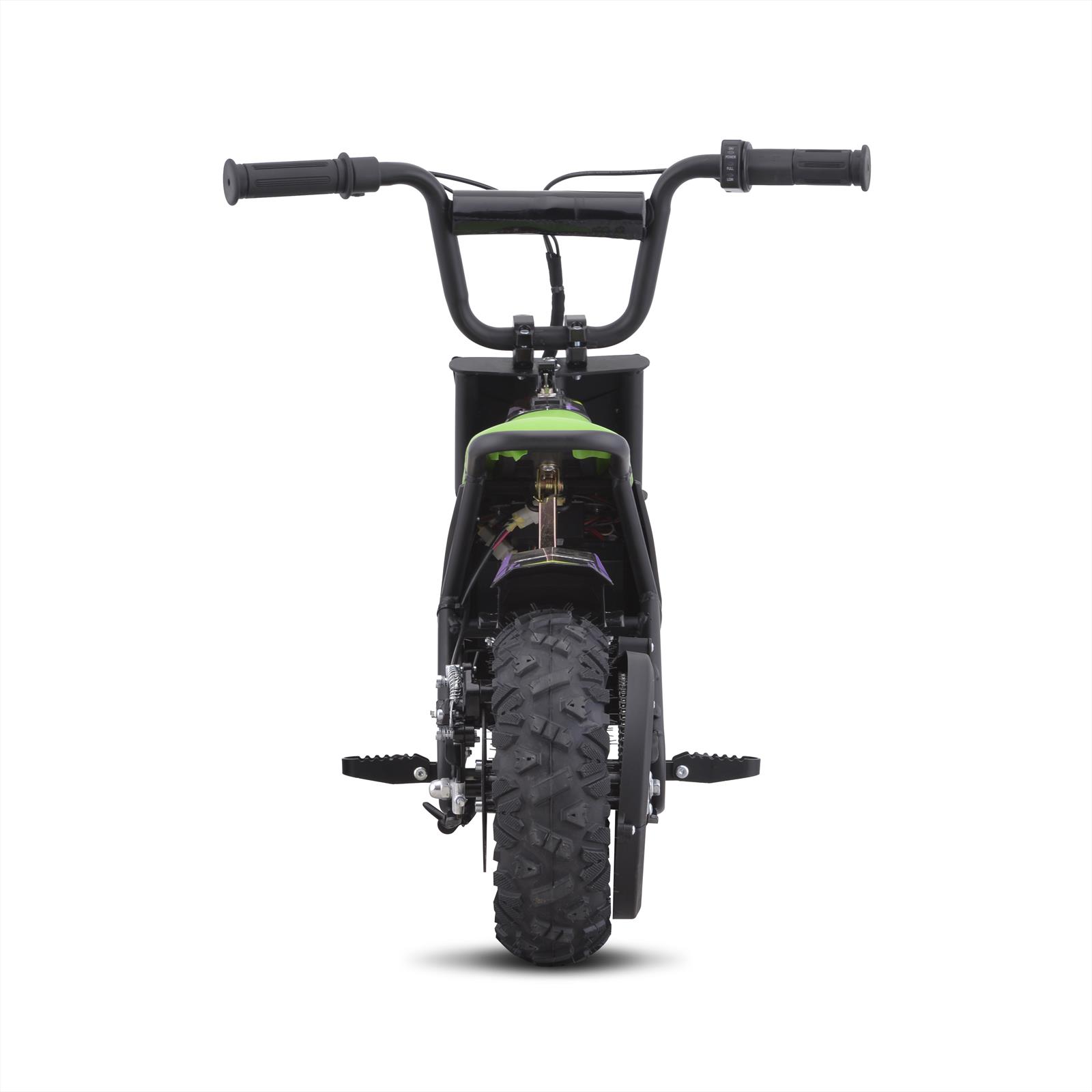 FunBikes MB250 250w 24v 6/6 43cm SLA Green Electric Kids Mini Bike