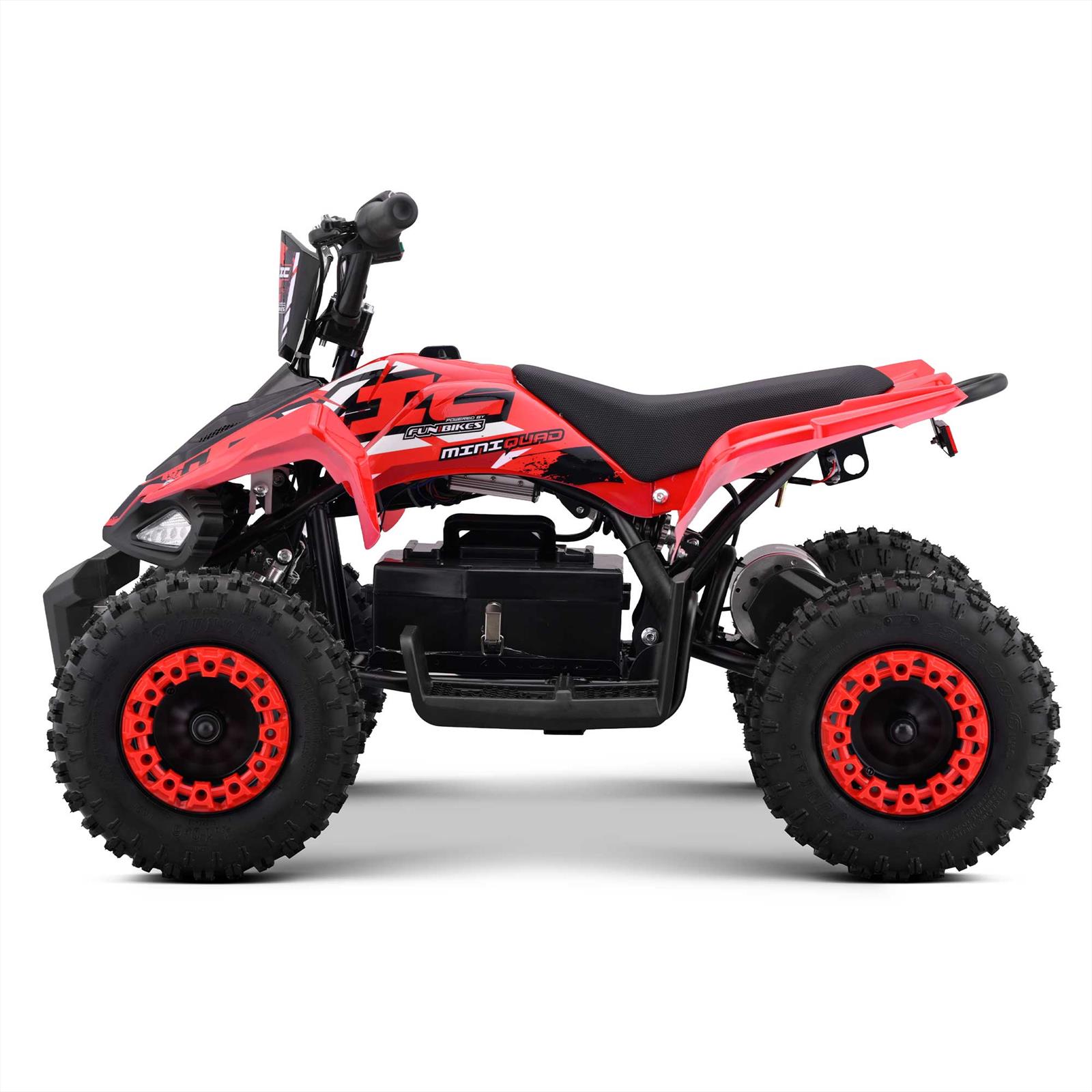 FunBikes Toxic 1000w Red Kids Mini Electric Quad Bike V2