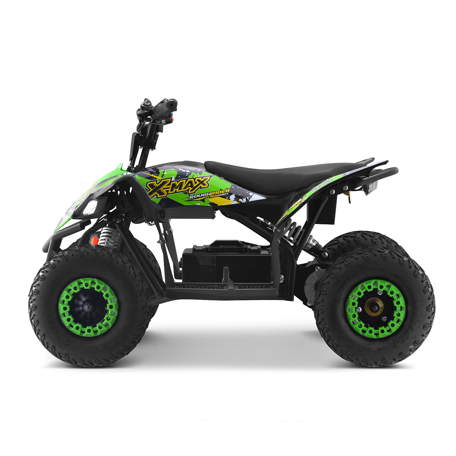 FunBikes X-Max Roughrider 1600w Li Green Junior Electric Quad Bike