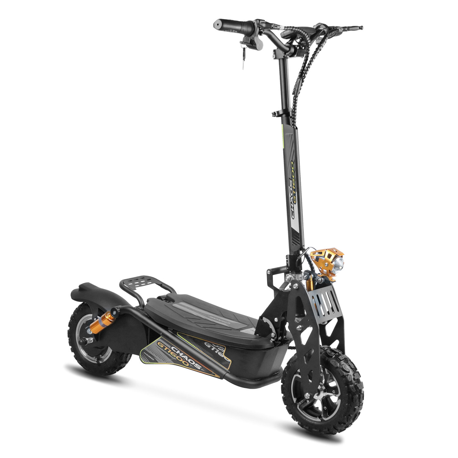 Chaos GT1600 Sport 48v 15.6ah Li Hub Drive Black Off Road Electric Scooter