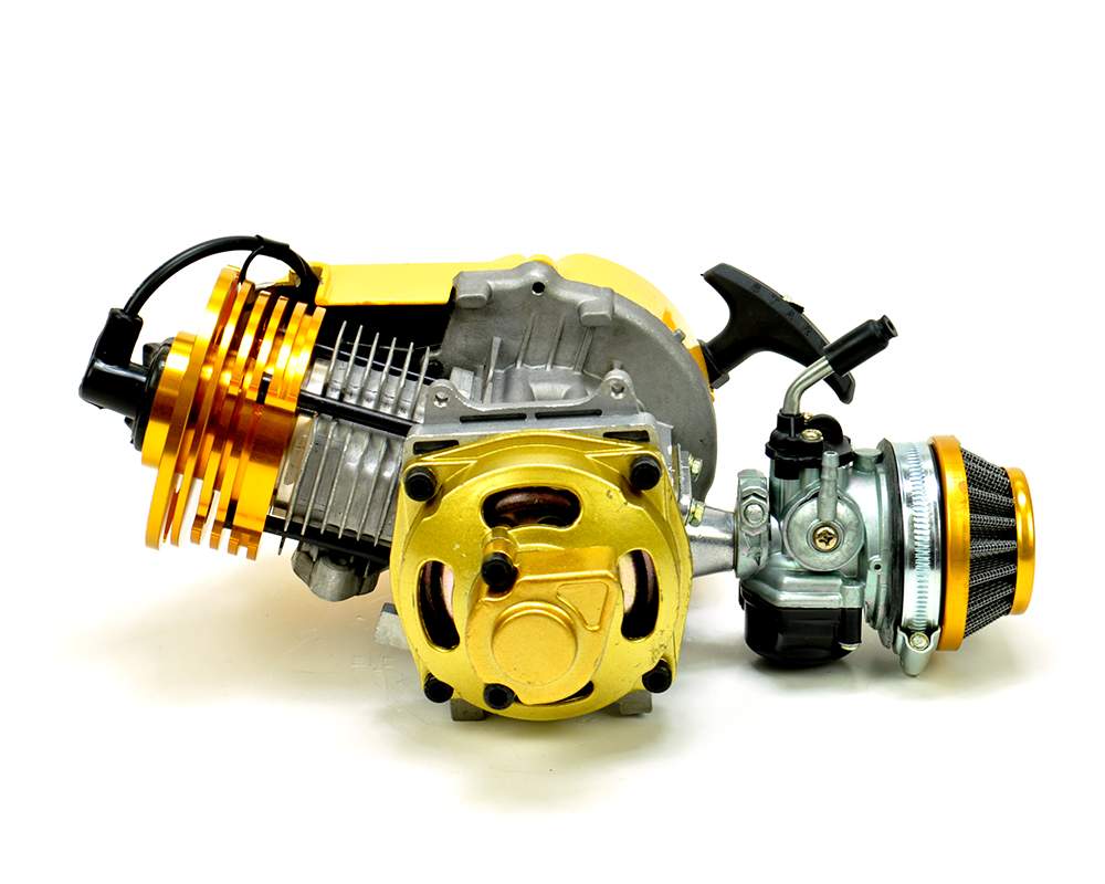 Mini Moto, Quad, Motard, Dirt Bike 50cc 2-Stroke Race Engine Gold