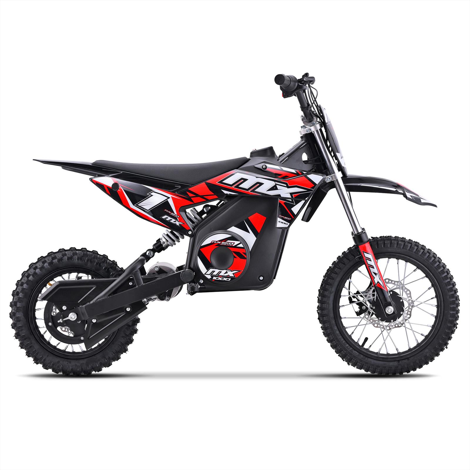 FunBikes MX1000 1000w 36v 62cm Lithium Red Electric Kids Dirt Bike