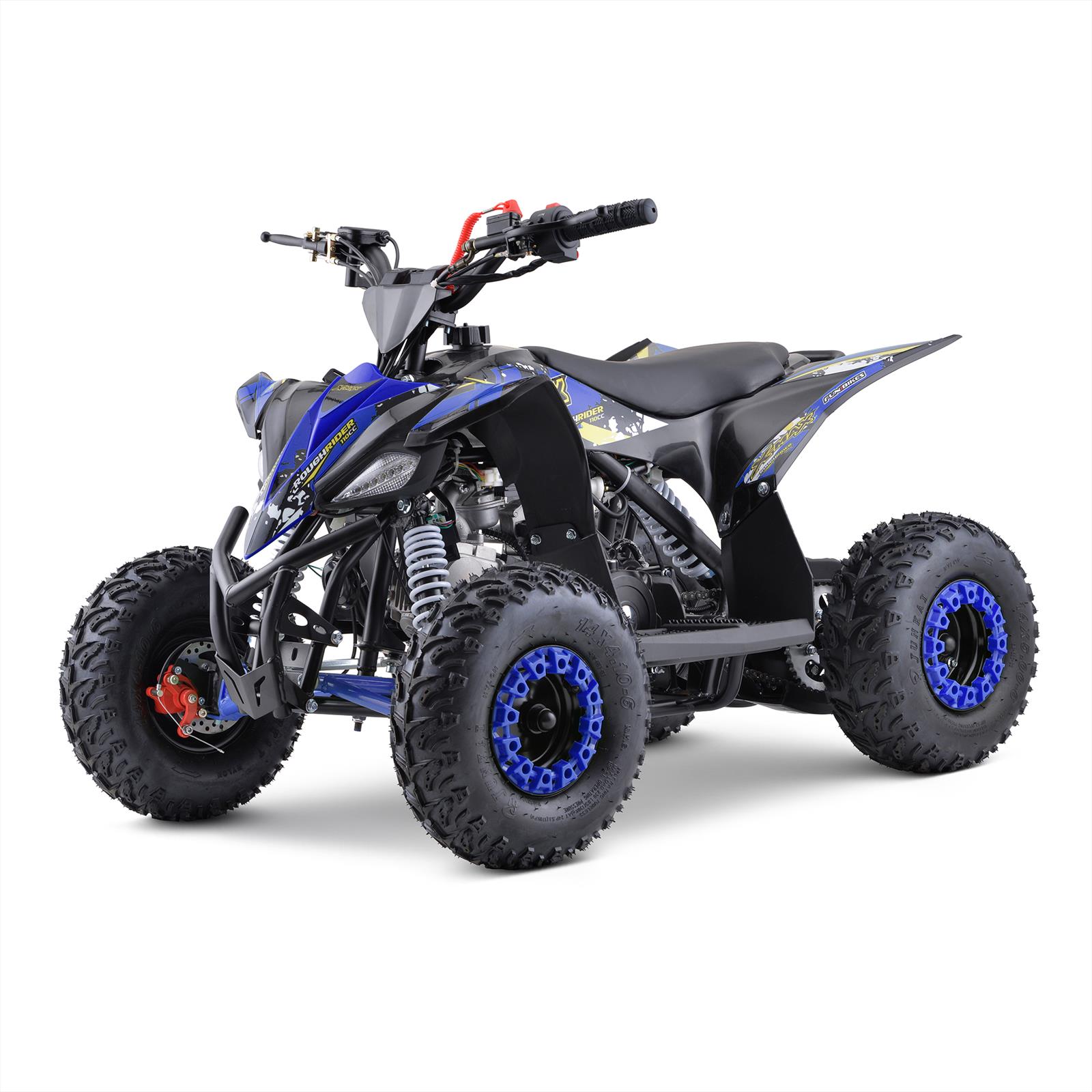 FunBikes X-Max Roughrider 110cc Blue Junior Petrol Quad Bike