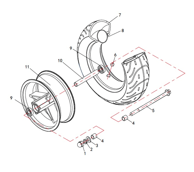 Monkey Bike Front Axle Lock Nut