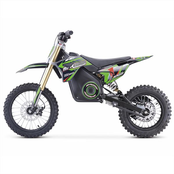 FunBikes MXR 1600w 48v Lithium Electric Motorbike 14/12 68cm Green Kids ...