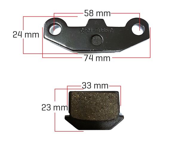 T-Max Roughrider 90cc Quad Bike Rear Brake Pads