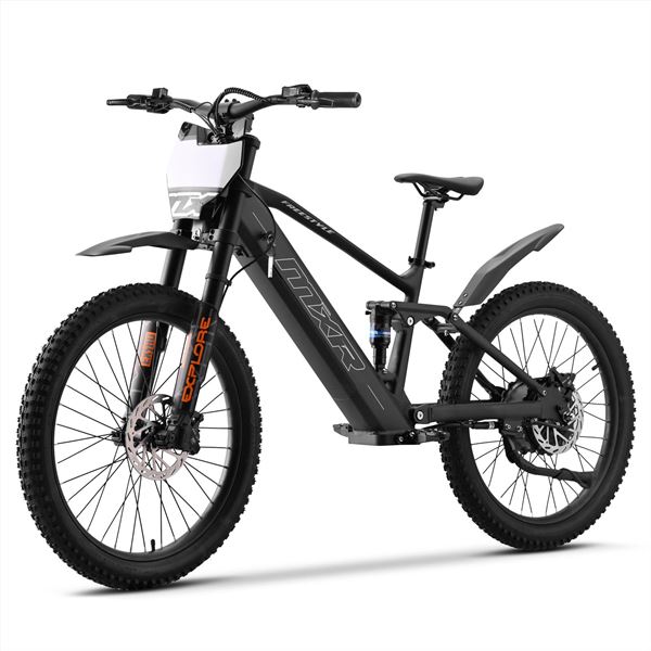 MXR Freestyle 24" 1500w 48v Li 24/24 Black MX Electric Balance Bike