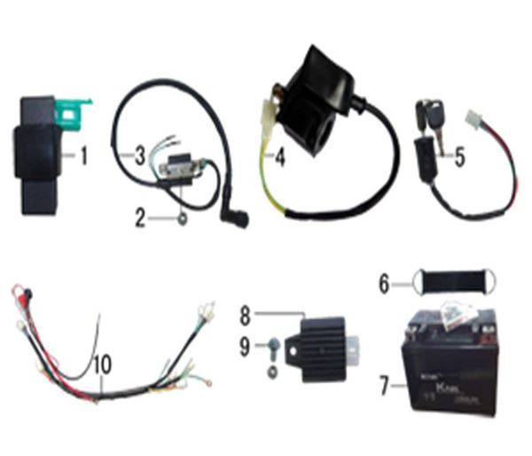 M2R 50R 90R Ignition Barrel & key