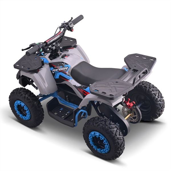 Funbikes Ranger 1000w Premium Nardo Grey Blue Kids Mini Electric Quad Bike