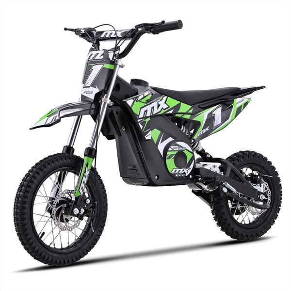 FunBikes MX1000 1000w 36v 62cm Lithium Green Electric Kids Dirt Bike