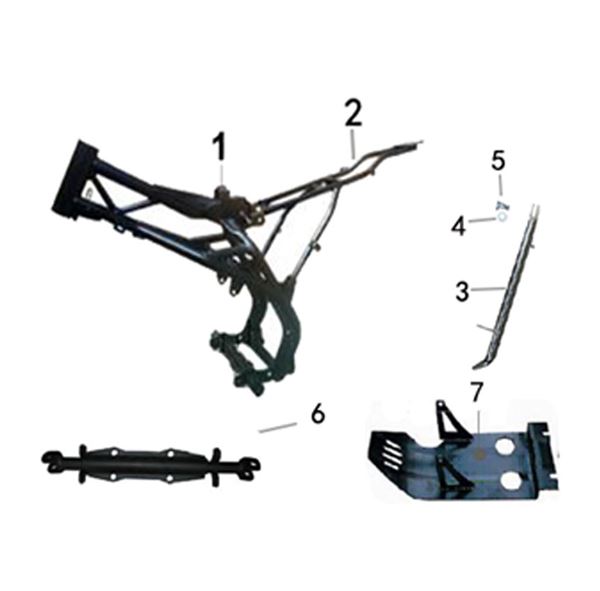 M2R RF140 S2 Pit Bike Sub Frame